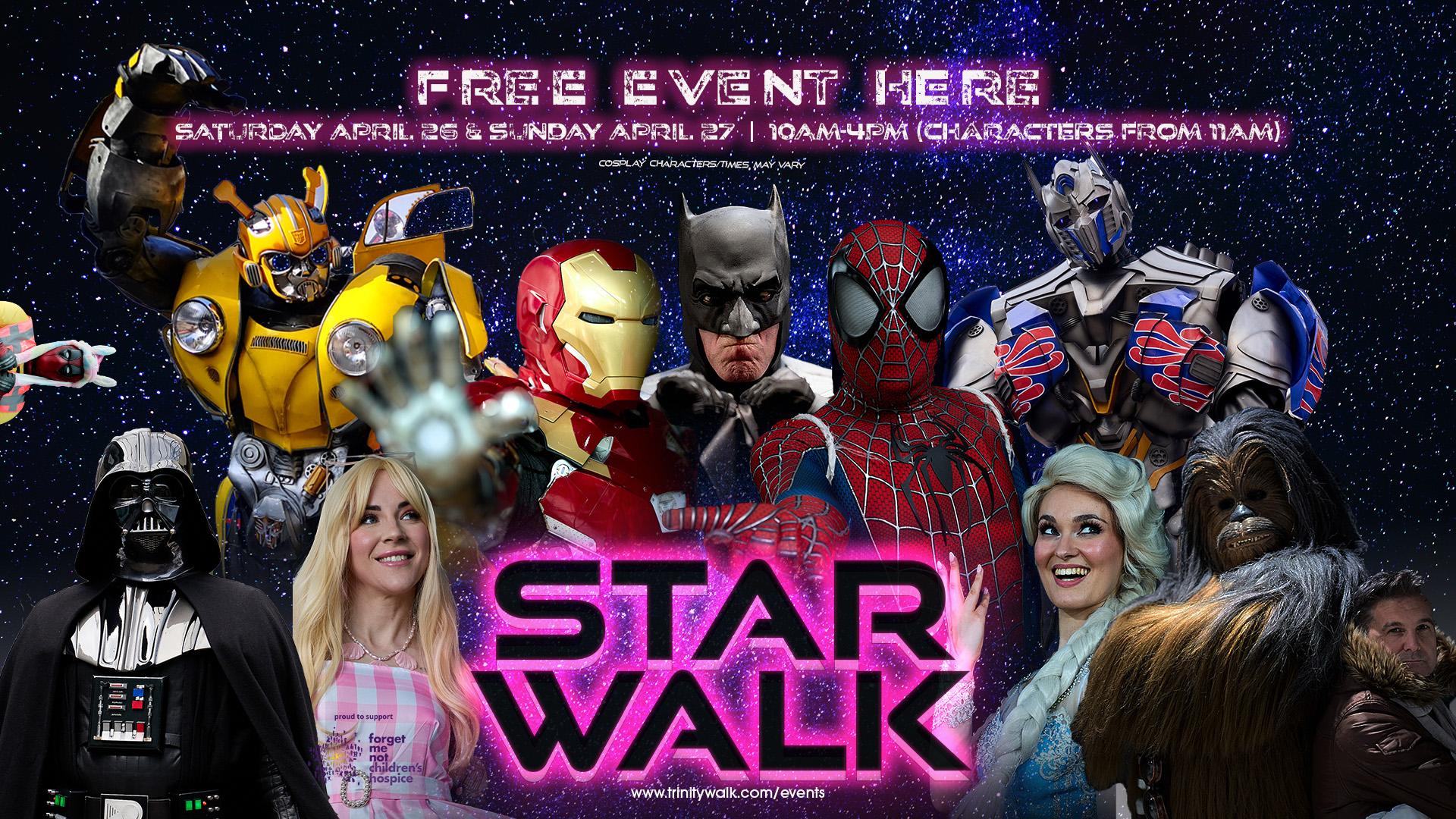 The heroes and villains are back - Trinity Walk